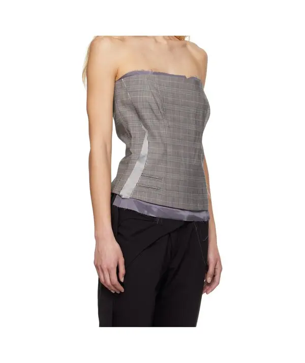 Ottolinger Plaid-check Corset