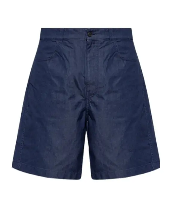 Givenchy Paris Logo Printed Above The Knee Shorts - Blue