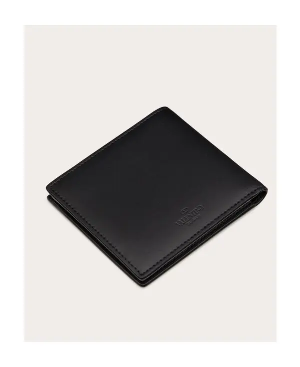 Valentino Garavani Vltn Logo Printed Bi-fold Wallet