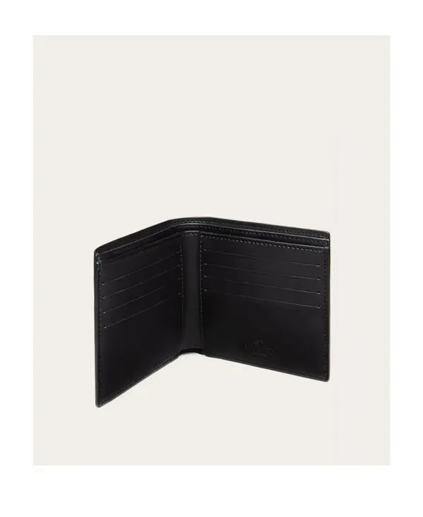 Valentino Garavani Vltn Logo Printed Bi-fold Wallet