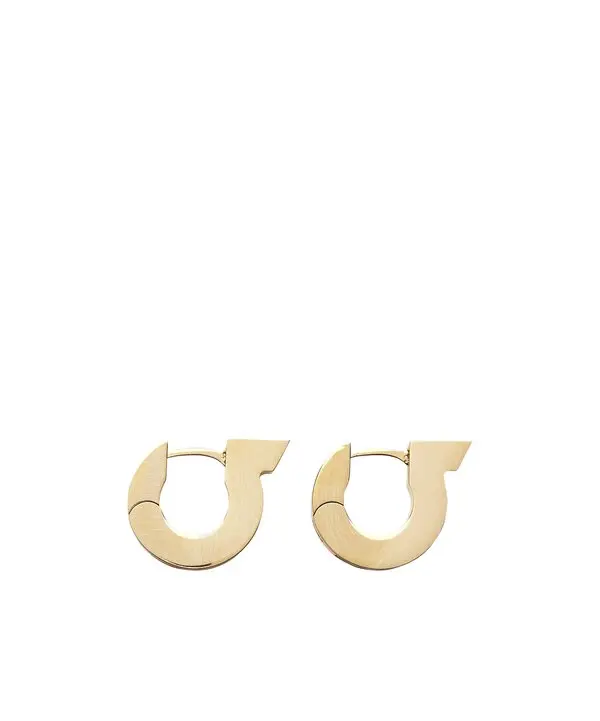 FERRAGAMO Gancini Embellished Earrings - Yellow