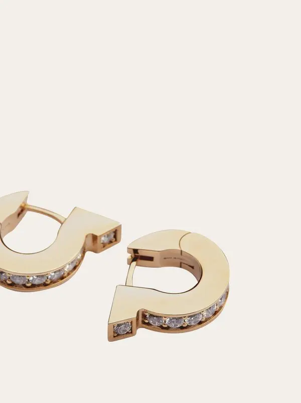 FERRAGAMO Gancini Embellished Earrings - Yellow