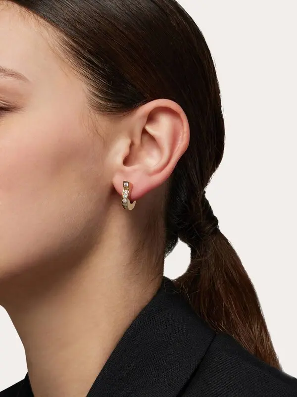 FERRAGAMO Gancini Embellished Earrings - Yellow