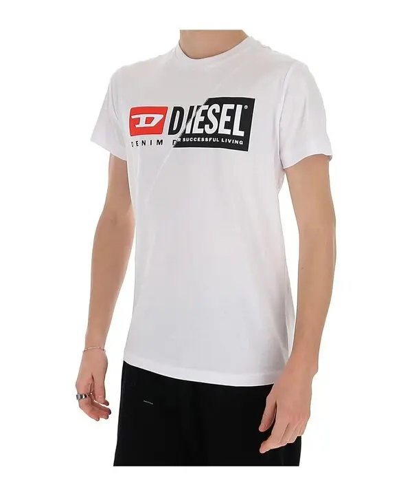 DIESEL® Dual Logo Print T-shirt