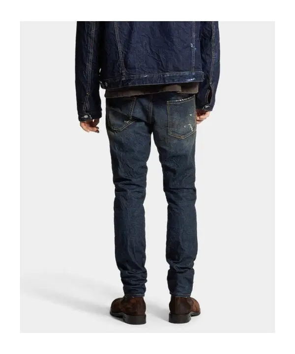 Dsquared2 Dark Wash Cool Guy Distressed Jeans - Blue