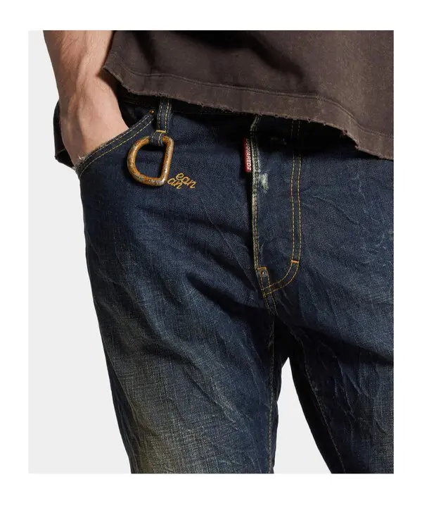 Dsquared2 Dark Wash Cool Guy Distressed Jeans