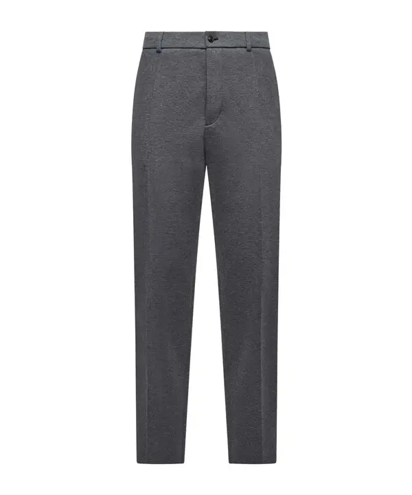 Moncler Cotton Blend Tailored Trousers - Grey