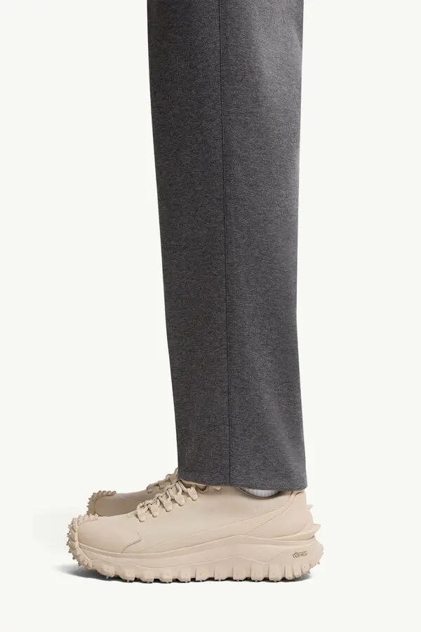 Moncler Cotton Blend Tailored Trousers - Grey
