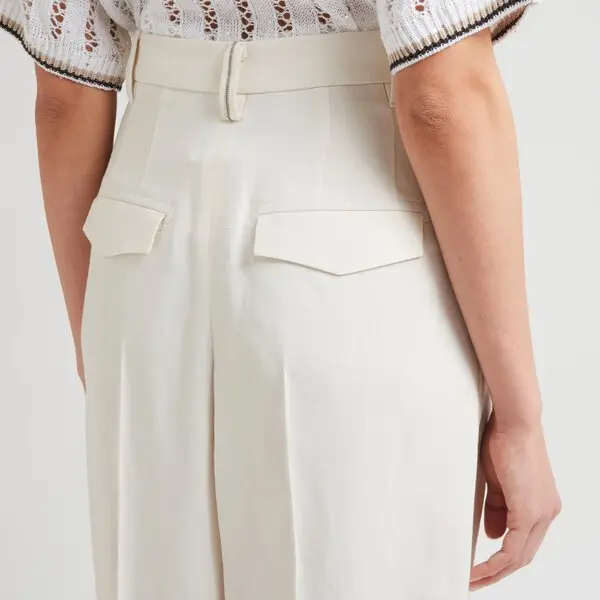 Brunello Cucinelli High-waist Wide-leg Trousers