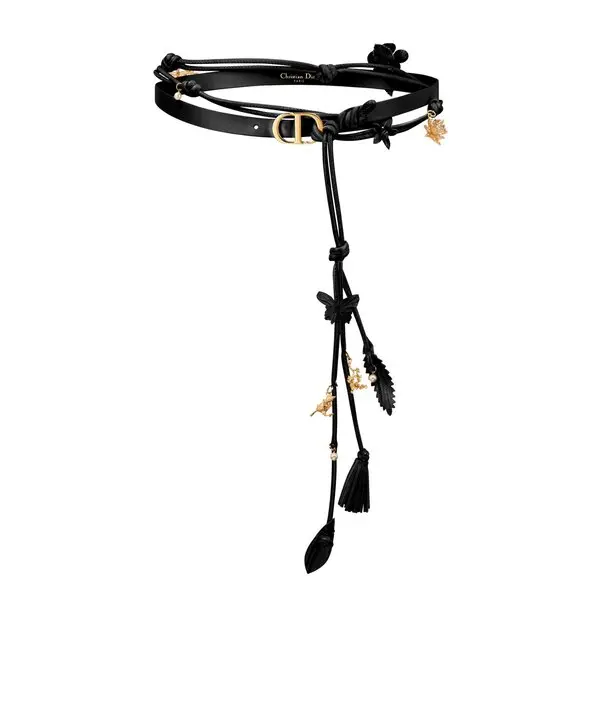 Dior 30 Montaigne Cord Belt - Black