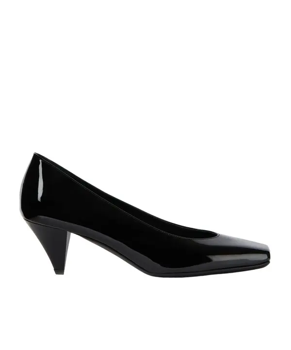 Givenchy Sliced Square Pumps In Patent Leather