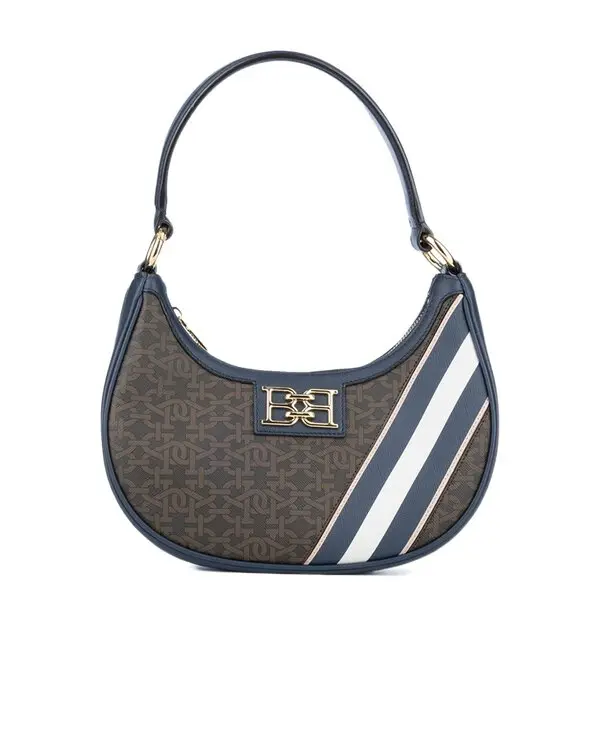 Bally Monogram Zipper Handbag - Black