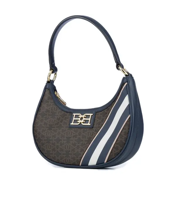Bally Monogram Zipper Handbag - Black