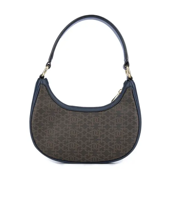Bally Monogram Zipper Handbag - Black