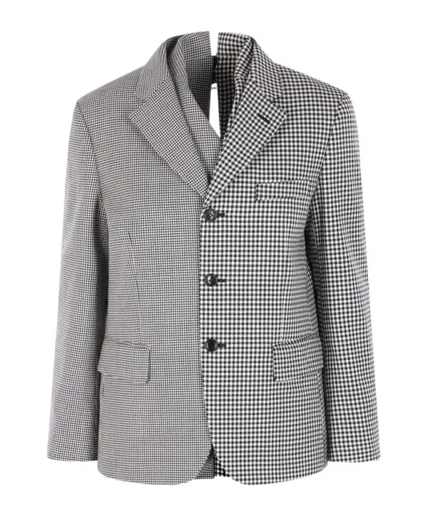 Comme Des Garçons Checkered Suit Jacket