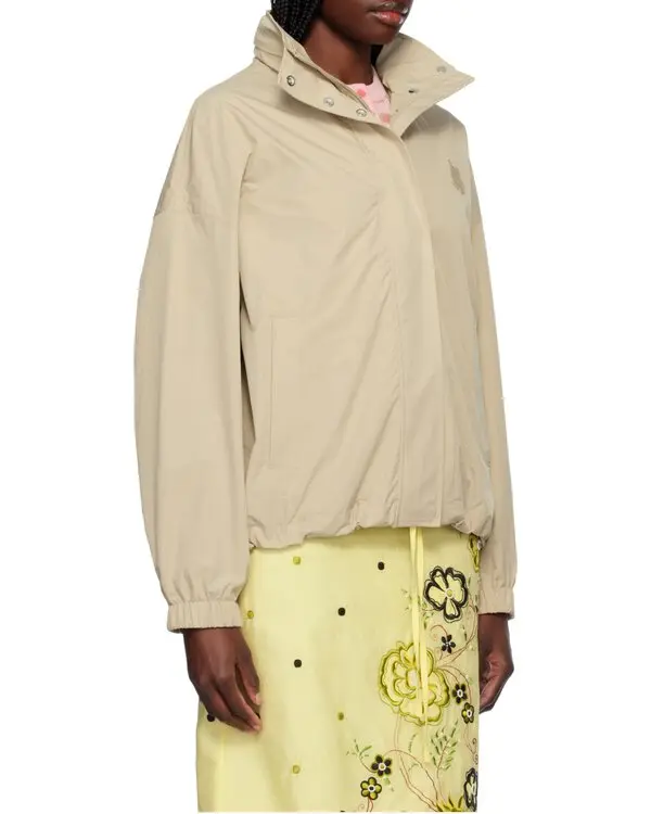 Maison Kitsuné Beige Fox Motif Bomber Jacket