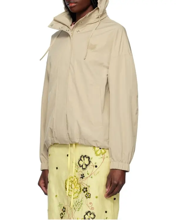 Maison Kitsuné Beige Fox Motif Bomber Jacket