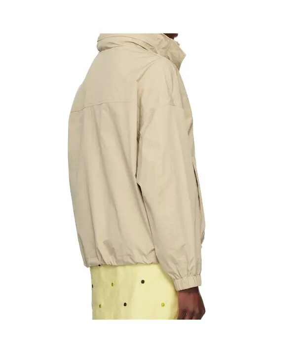 Maison Kitsuné Beige Fox Motif Bomber Jacket