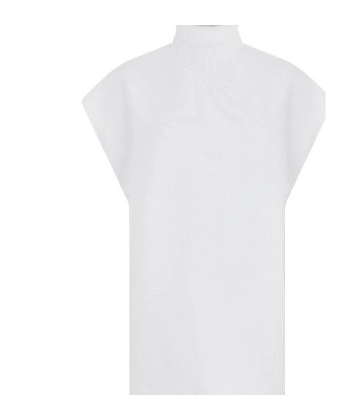 Alaïa High Neck Knit Tunic With Back Cutout
