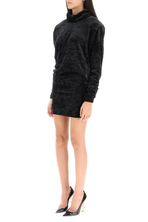Saint Laurent High Neck Long-sleeved Top