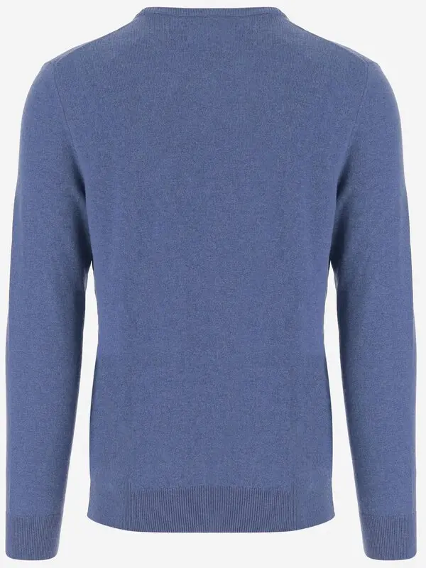 Polo Ralph Lauren Embroidered Crewneck Knit Jumper - Blue