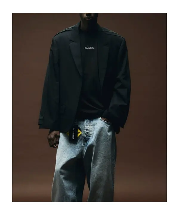 Balenciaga Tailored Jacket With Lapel Collar And Flap Pockets