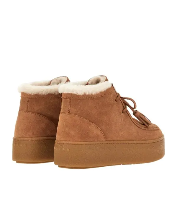 Hogan Lace-up Round Toe Boots
