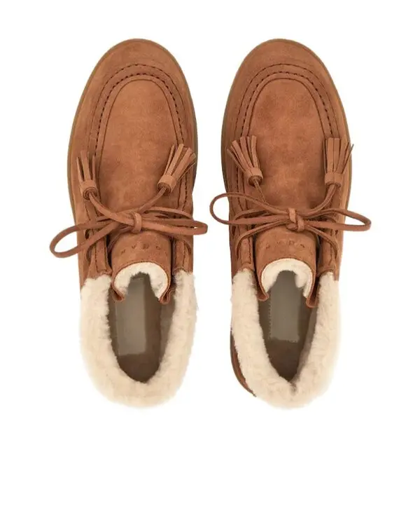 Hogan Lace-up Round Toe Boots