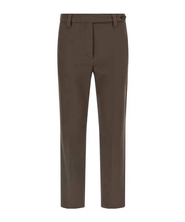 Brunello Cucinelli Monili Embellished Cigarette Trousers - No