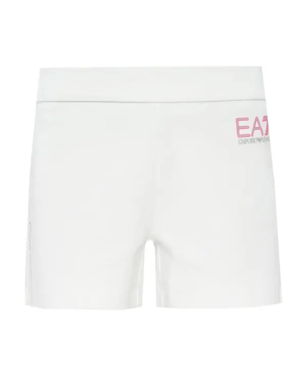 EA7 Logo Shorts - White