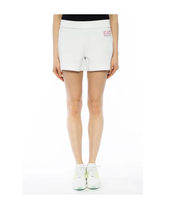 EA7 Logo Shorts - White