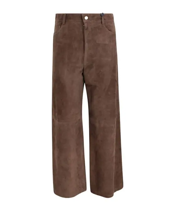 Max Mara Fulmine Straight Leg Pants - Brown