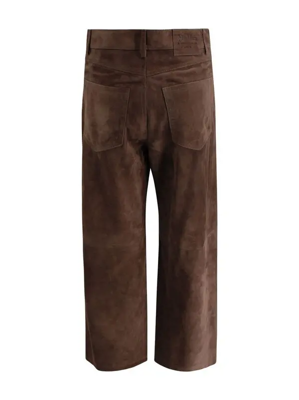Max Mara Fulmine Straight Leg Pants - Brown