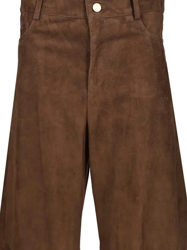 Max Mara Fulmine Straight Leg Pants - Brown