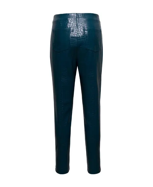 ROTATE BY BIRGER CHRISTENSEN Croc-embossed Slim Leggings