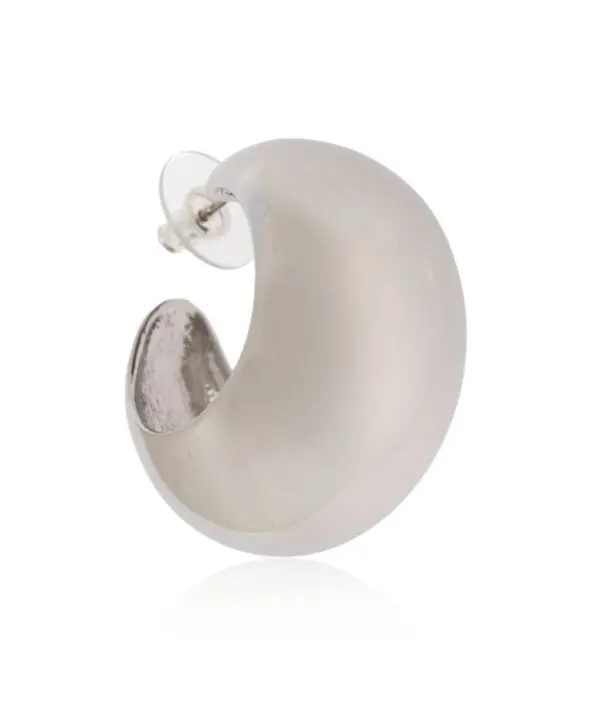 Isabel Marant Étoile Crescent Hoop Earrings - White