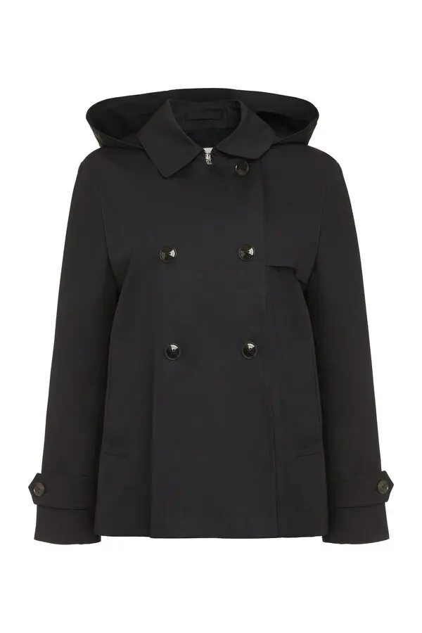 Herno Double Breasted Hooded Jacket