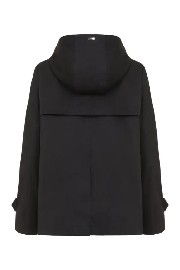 Herno Double Breasted Hooded Jacket