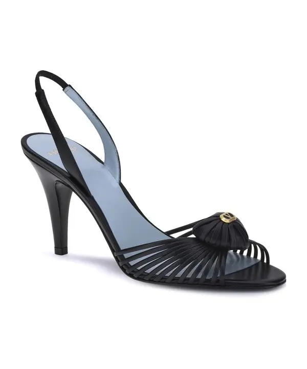 Valentino Garavani Royal Vlogo Signature Heart Detailed Sandals - Black