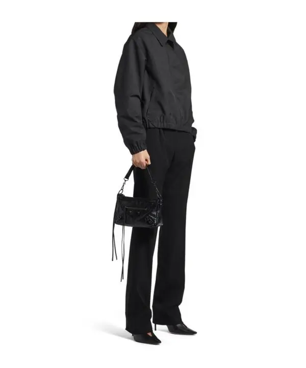 Balenciaga Le City Moto Mini Shoulder Bag - Black