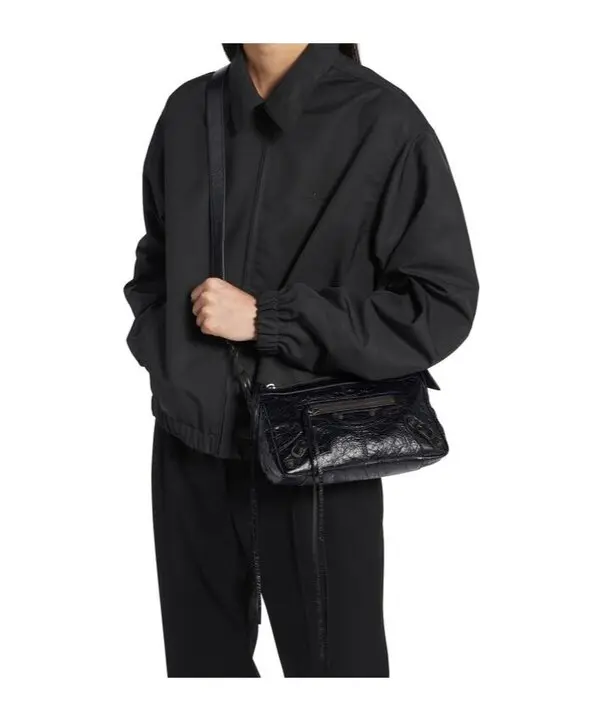 Balenciaga Le City Moto Mini Shoulder Bag - Black