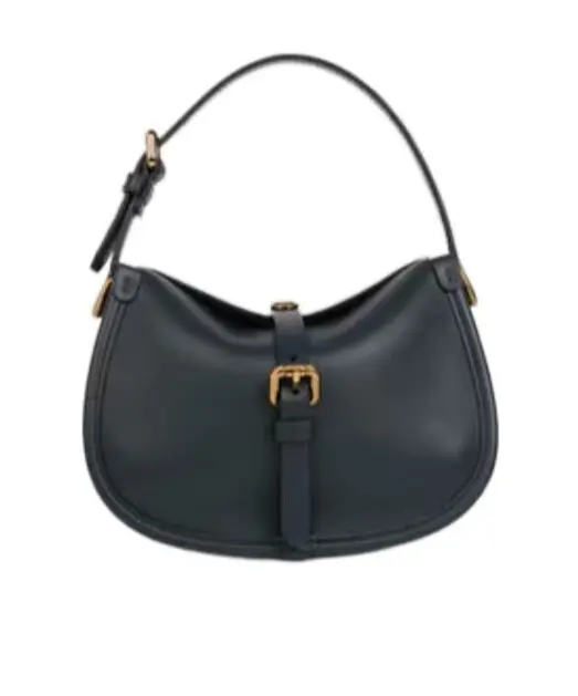 Etro Small Leather Pony Bag - Navy Blue