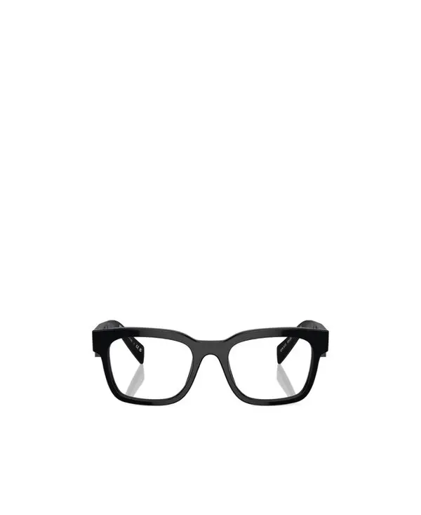 Prada Square Frame Eyeglasses - Black