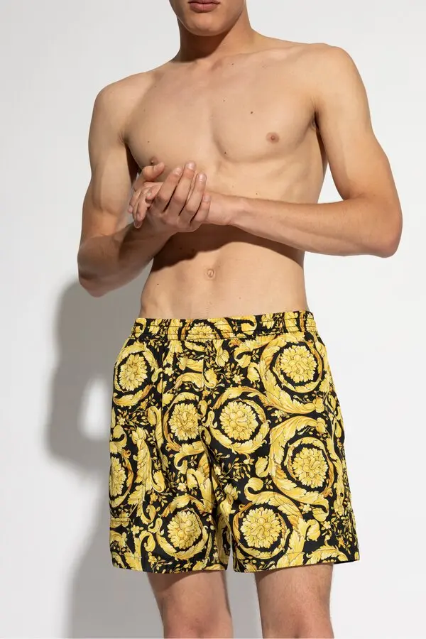 Versace Barocco Print Swim Shorts