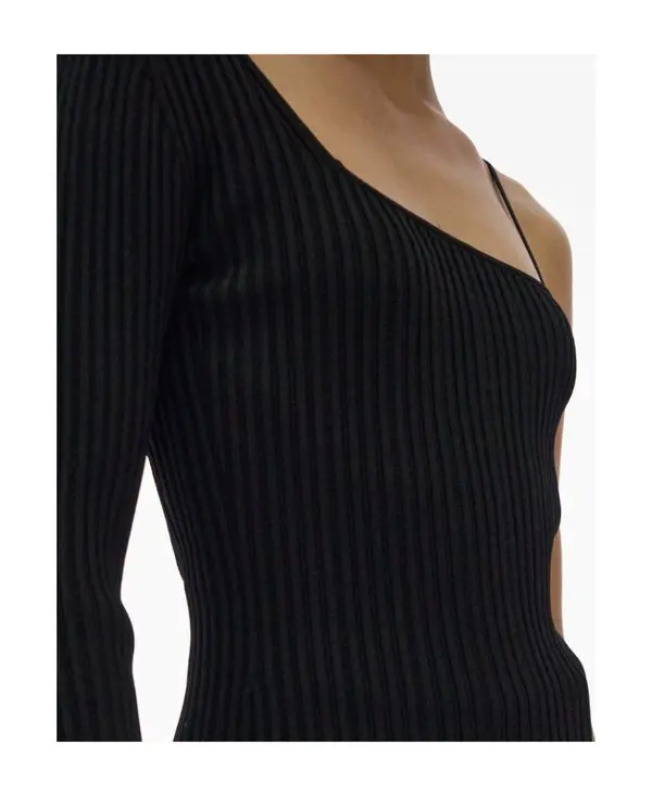Helmut Lang Ribbed One-shoulder Top