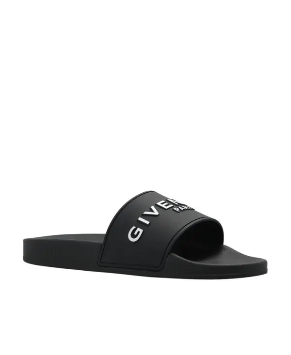 Givenchy Logo Detailed Slides - Black