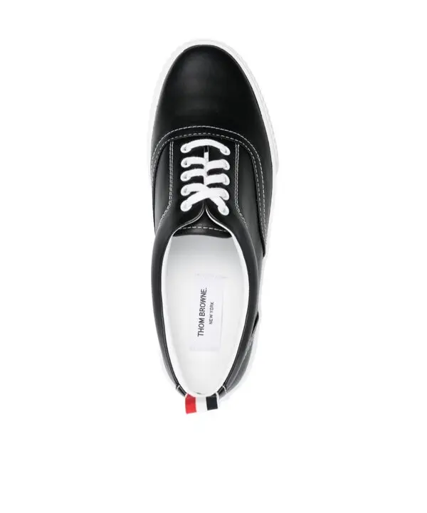 Thom Browne Heritage Round Toe Sneakers - Black