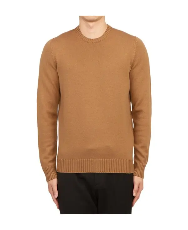 DRUMOHR Crew Neck Knitted Jumper - Brown