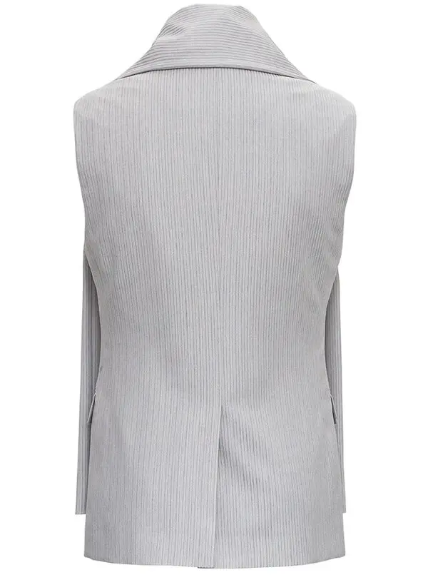 Dior Striped Sleeveless Jacket