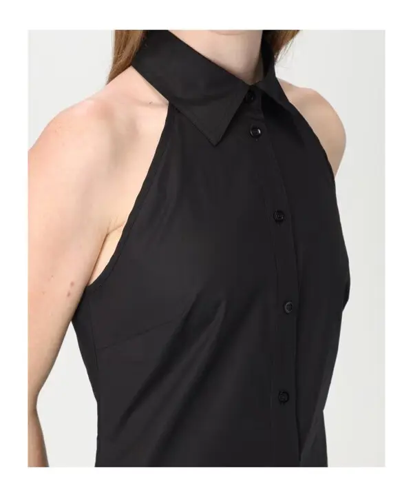 TWINSET Sleeveless Pointed Neck Maxi Dress